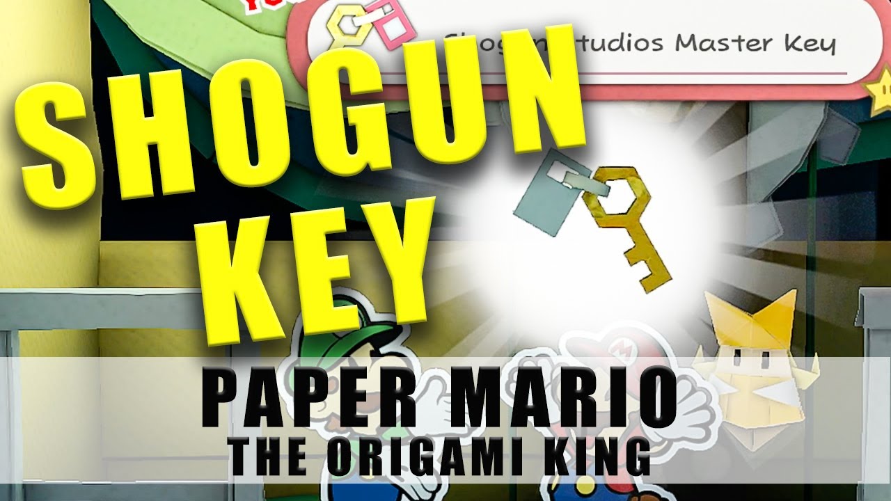 Paper Mario The Origami King Shogun Studio key How to get the key to ...