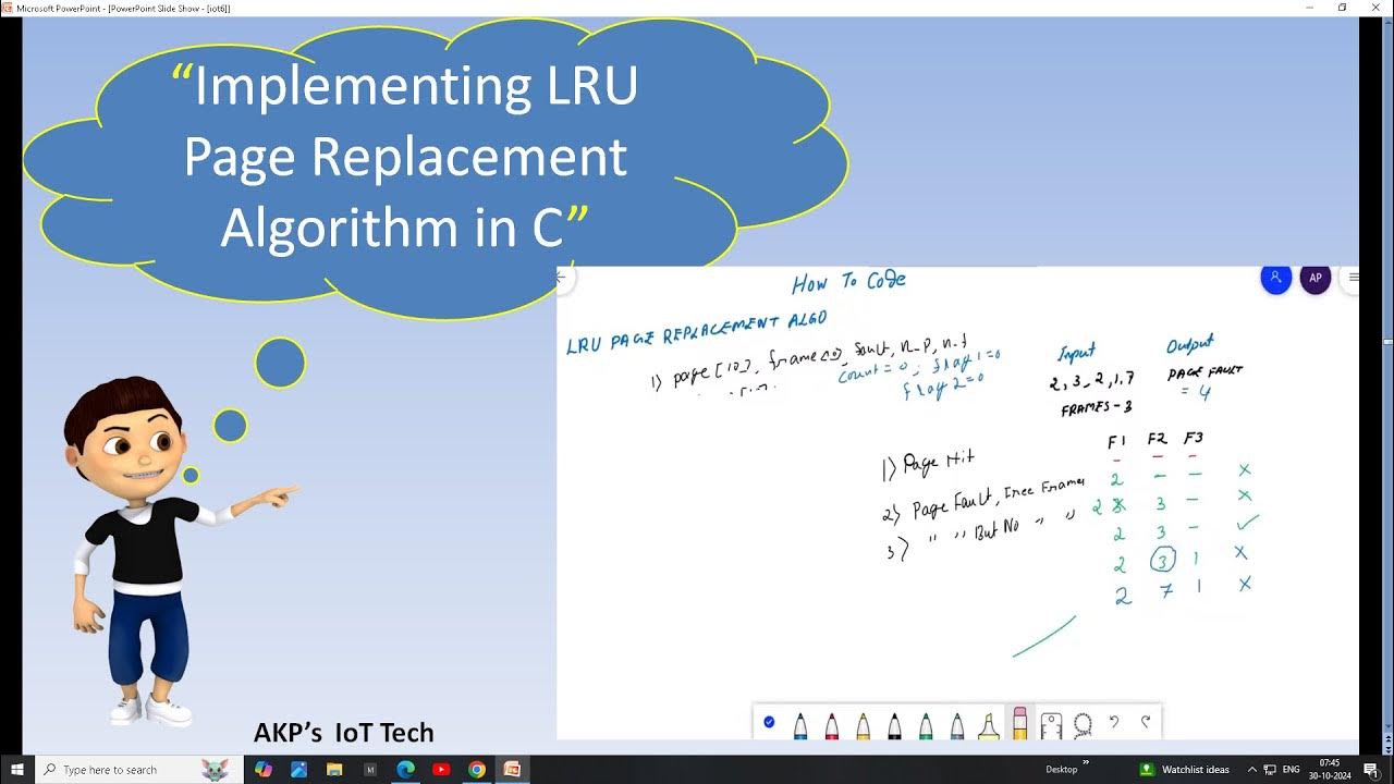 LRU Page Replacement Algorithm in C (Part 2) : How to Code - YouTube