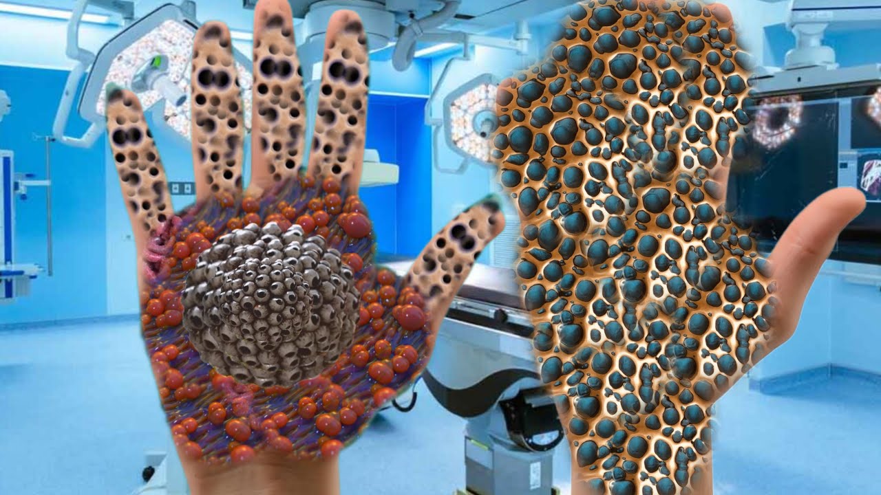 ASMR Treatment Hand & Removal of Maggots From Infested hand - Injured ...