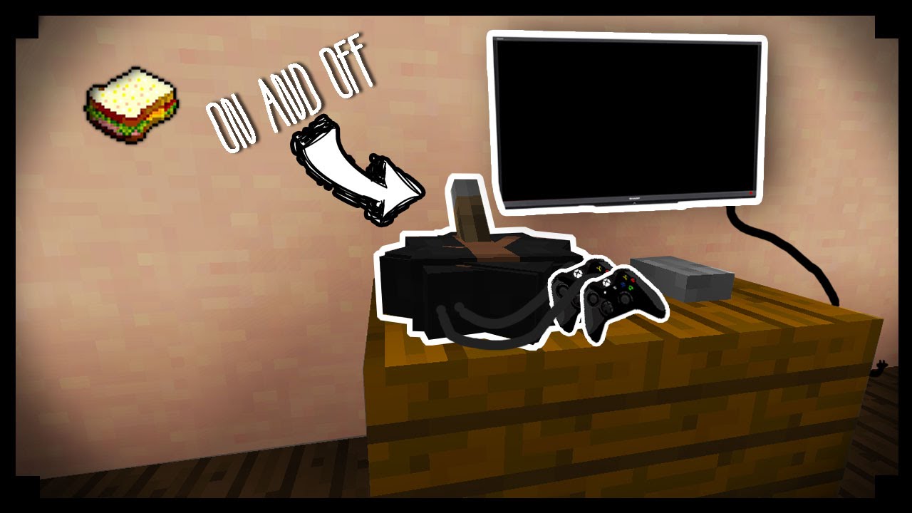 Minecraft: How to make a Console (ON&OFF Switch) - YouTube