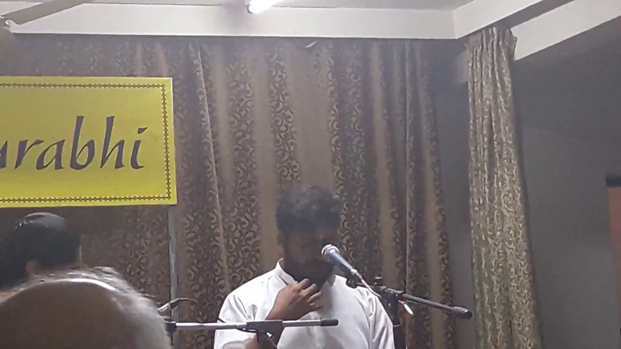 Bharat Sundar Live - Carnatic Music - Shanmughapriya Alapana - YouTube