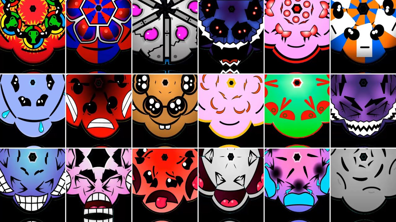 Geometry Dash All Custom FIRE IN THE HOLE But everyone Is ALL New ...