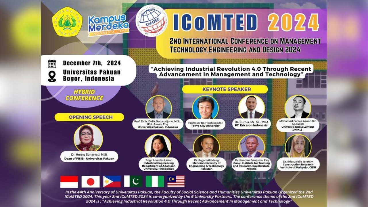 ICOMTED 2024 || 2ND INTERNATIONAL CONFERENCE ON MANAGEMENT TECHNOLOGY ...