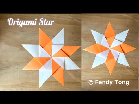 Origami 8-Pointed Star 折纸八角星 - YouTube