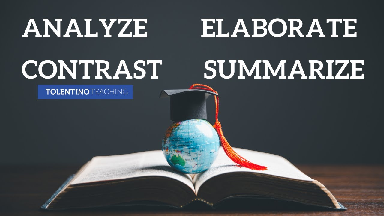 Academic Language Practice: (Analyze, Contrast, Elaborate, Summarize ...