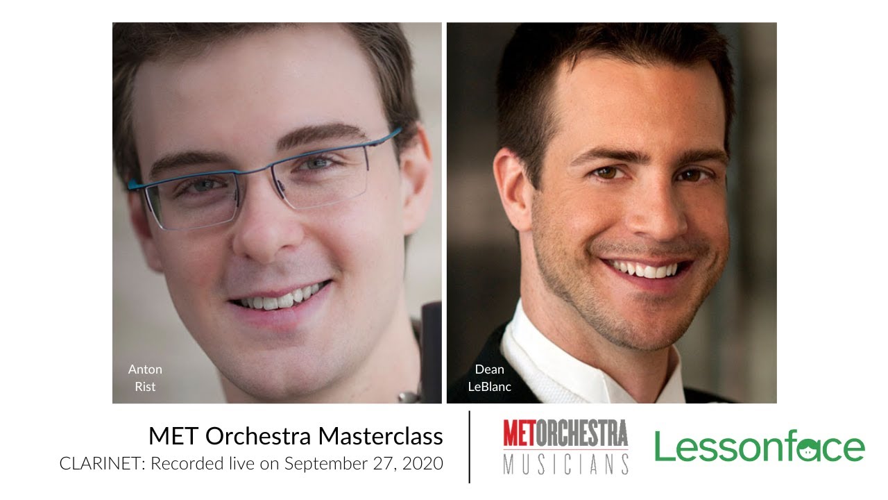 MET Orchestra Musicians Clarinet Masterclass - Highlights - Recorded ...