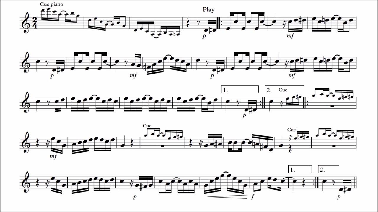 Trumpet Play-Along - The Entertainer - Scott Joplin - Easier key - A rag time two step - sheet ...