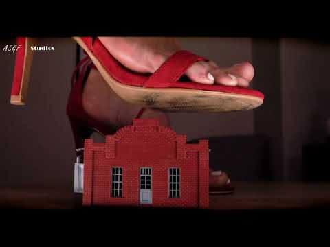 Her Giant Red Heel Finally Hits the Tiny House