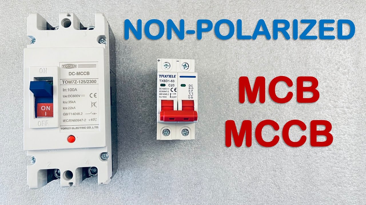 Non-Polarized MCB at MCCB for Hybrid Inverter (Solar PV System) - YouTube