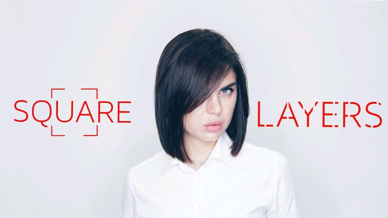 SQUARE LAYERS HAIRCUT from BASIC COURSE FOR HAIRDRESSERS - NIKITOCHKIN ...
