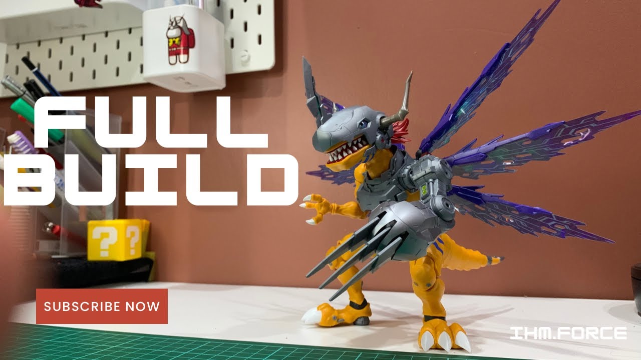 Full Build Figure Rise Standard Amplified Metal Greymon - YouTube