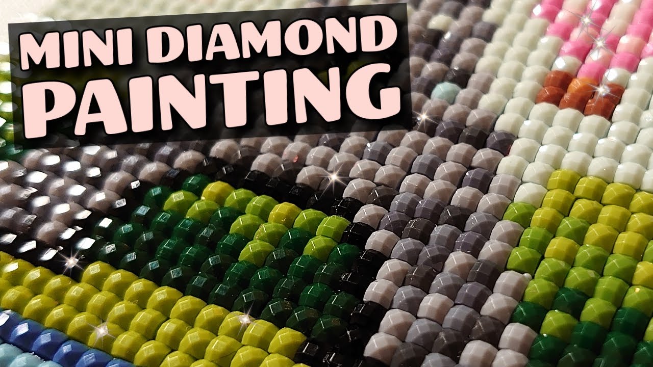 Trying Paint Gem Mini Diamond Art Painting💎 Full Process Unboxing ...