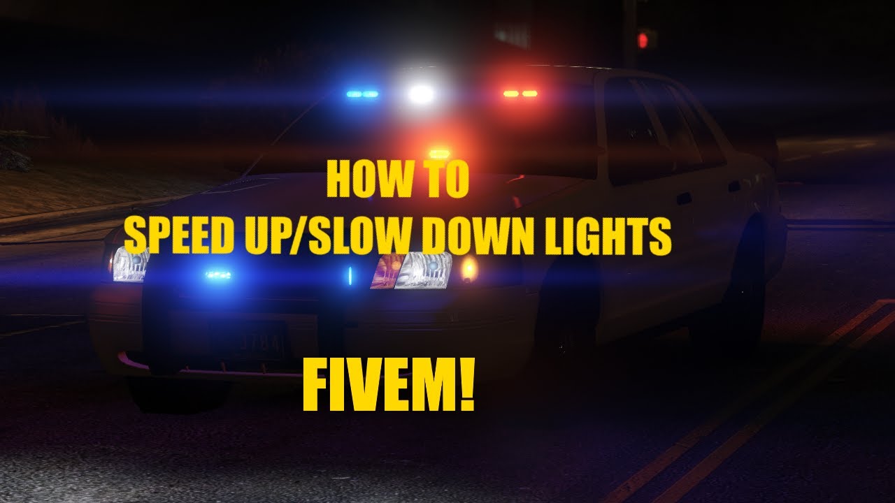 How to speed up/slow down lights on FiveM vehicles (NON ELS) super easy ...