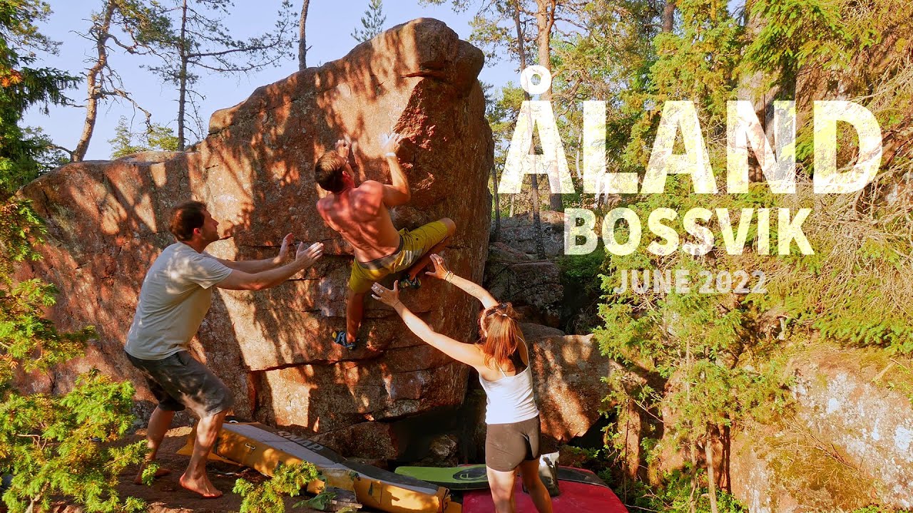 Bouldering Åland June 2022 - Part 4 - Bossvik - YouTube