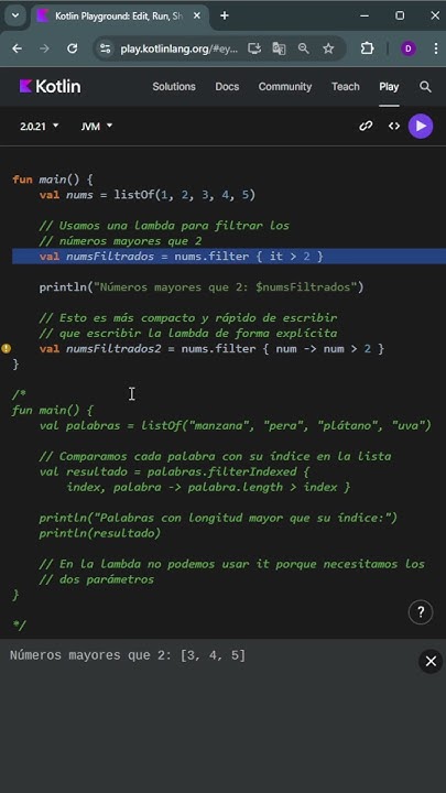 Tip Kotlin ¿Para qué sirve "it"? ¿Qué significa? #kotlin #kotlintutorial - YouTube