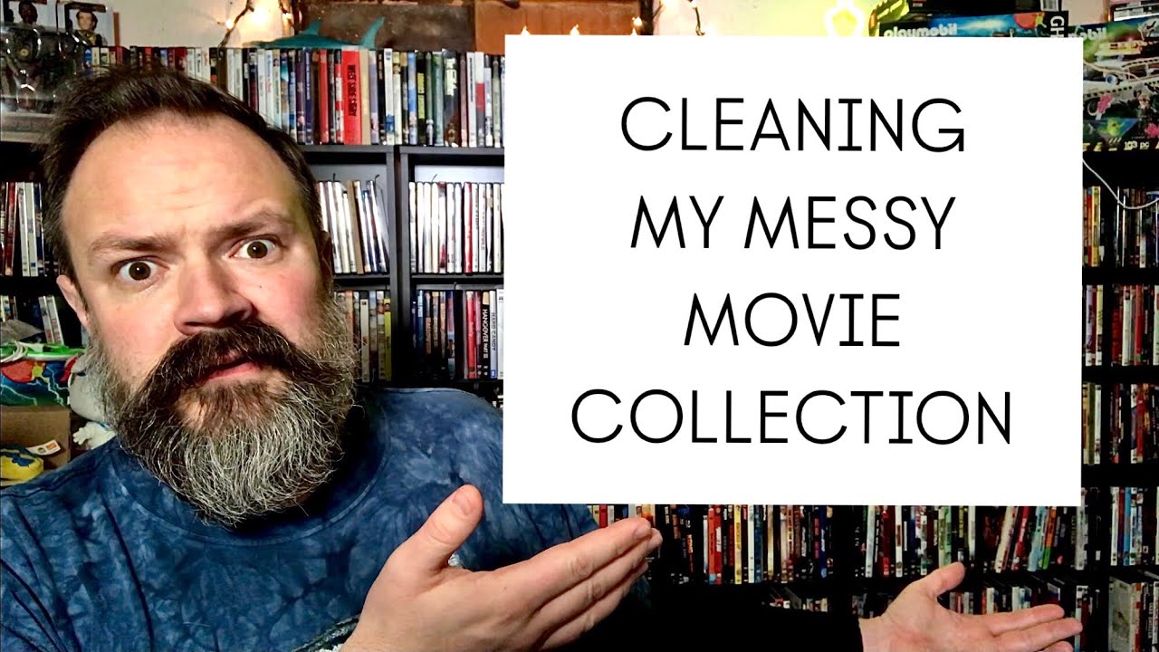 CLEANING MY MESSY MOVIE COLLECTION | First Round of Reorganizing 📀 ...