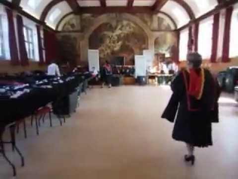 Bangor University Graduation - Returning the Gown - YouTube