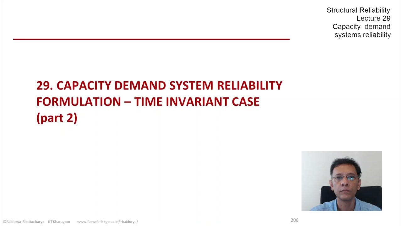 STRUCTURAL RELIABILITY Lecture 29 module 01: Capacity Demand System Reliability - YouTube