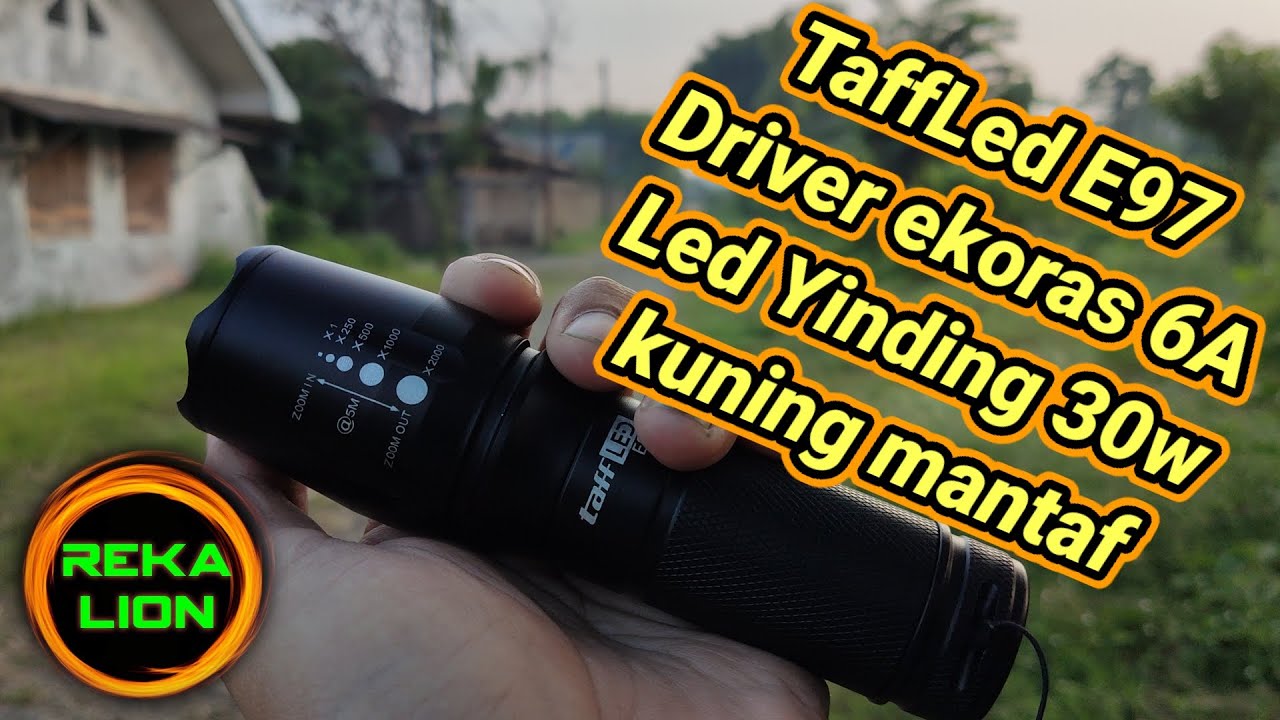 Servisan senter TaffLed E97 ganti driver Ekoras 6A - YouTube
