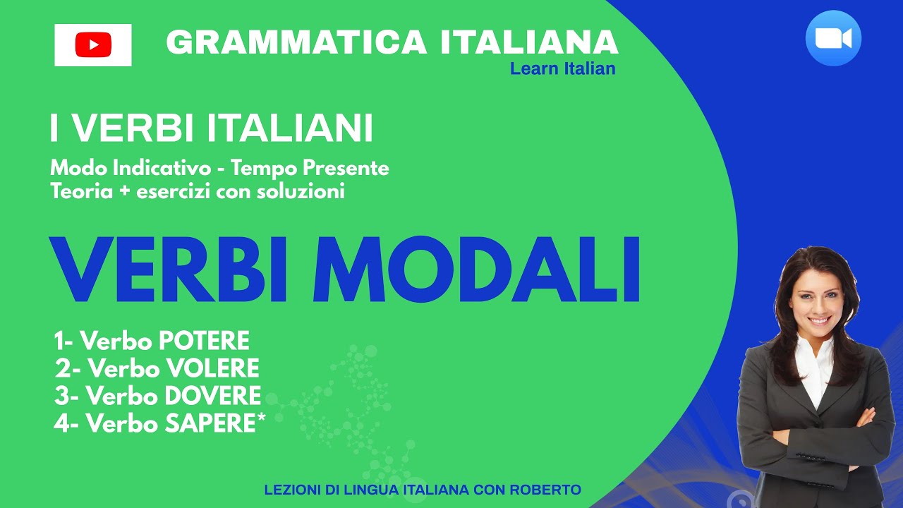I Verbi Modali. Teoria + esempi + esercizi con soluzioni - YouTube