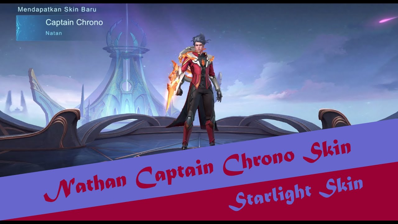 Nathan Captain Chrono Starlight Skin Mobile Legends - YouTube