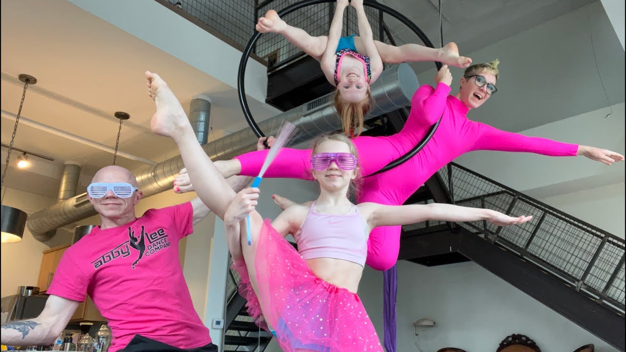 Circus Party! Aerial tricks Pole Dancing Family Circus - YouTube