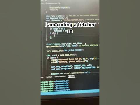I am coding a fetcher in C using libcurl #shorts - YouTube