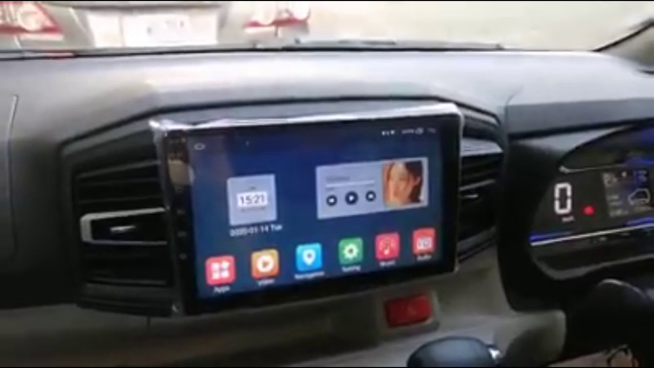 Daihatsu Mira Android Player with Panel 9 inch - YouTube