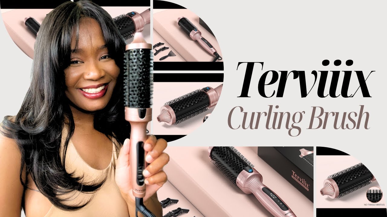 Terviiix Round Brush volumizer | Amazon Finds | Ft Gorgius Wig - YouTube