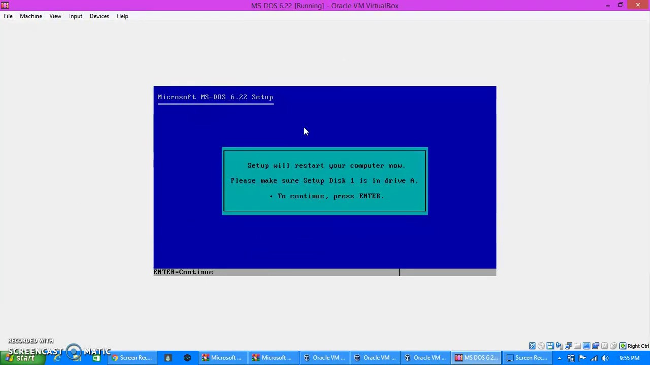 How to install MS DOS 6 22 - YouTube