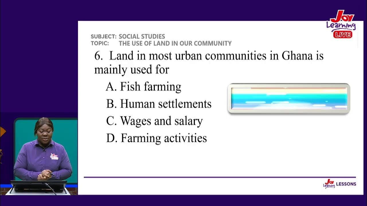 JHS Revision Show Social Studies The Use Of Land In Our Community jhs-revision-show-social-studies-the-use-of-land-in-our-community