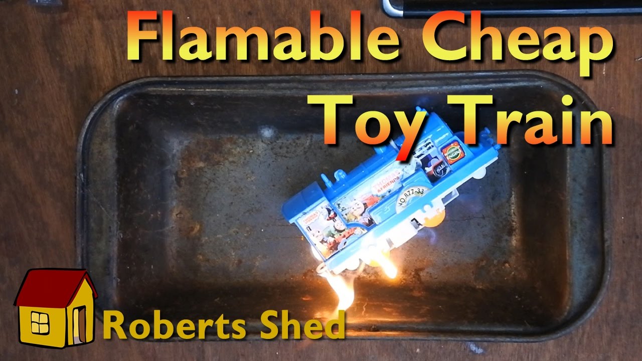 A look at a moderately dangerous, and flammable, knock off toy train ...