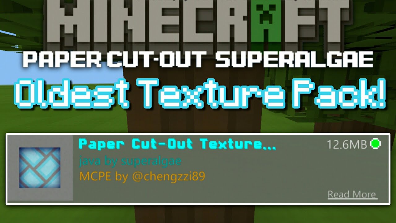 One of the OLDEST Texturepack in MINECRAFT BEDROCK/MCPE History ...