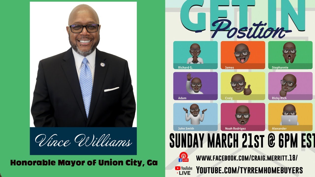 Get In Position~Mayor Vince Williams of Union City, Ga - YouTube