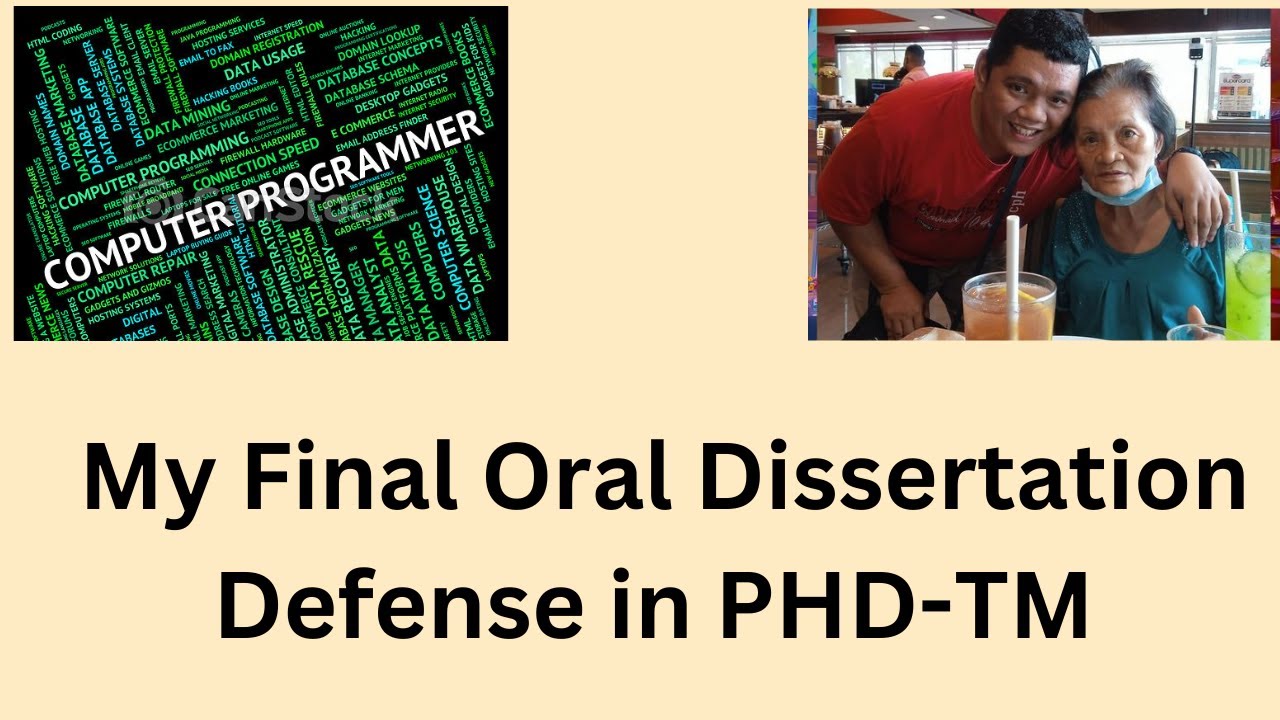 My Final Oral Defense in my Dissertation in PHD Technology Management ...