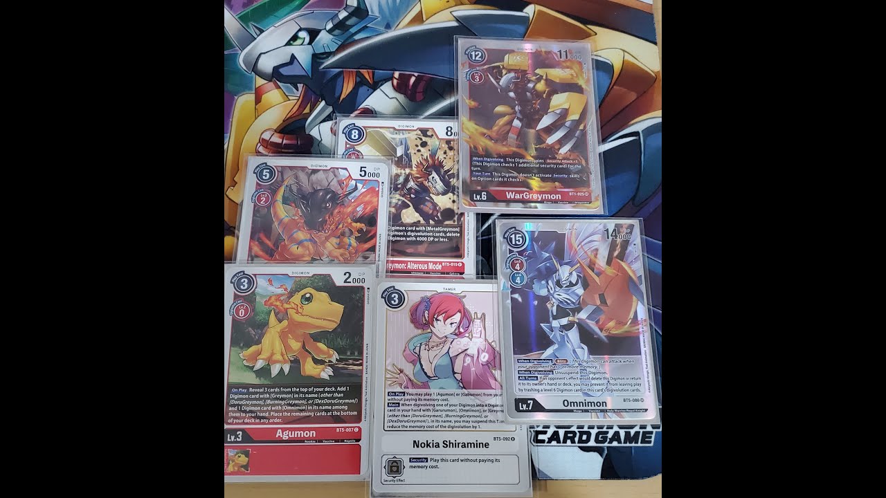 Digimon TCG Red Omnimon/Greymon Tribal Deck Profile (BT05 Format) - YouTube