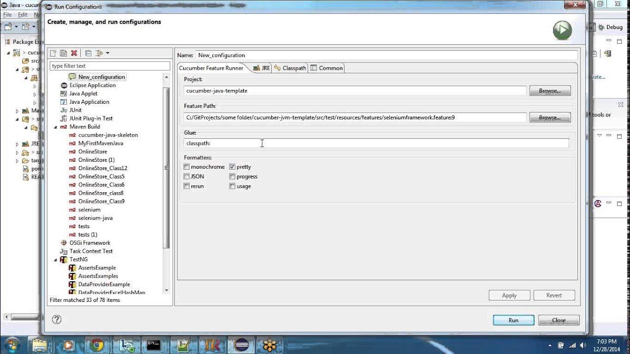 cucumber jvm selenium first project (seleniumframework.com) - YouTube
