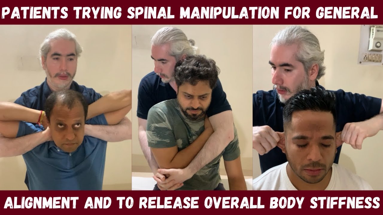 Patients getting adjusted for general alignment and to release overall ...