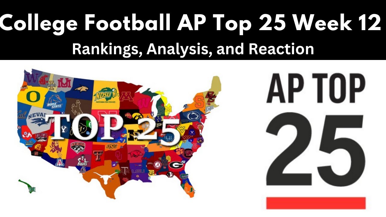 College Football Week 12 AP Top 25 and Coaches Poll Rankings and ...