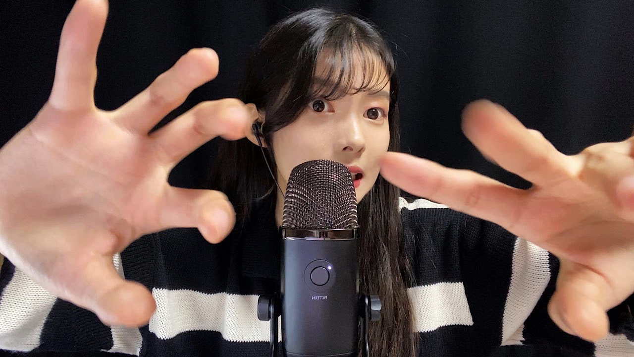 ASMR 사탕 입에 물고 단어 반복 + 핸드무브먼트 (입소리 살짝) / Trigger Words, KOREAN ASMR ...