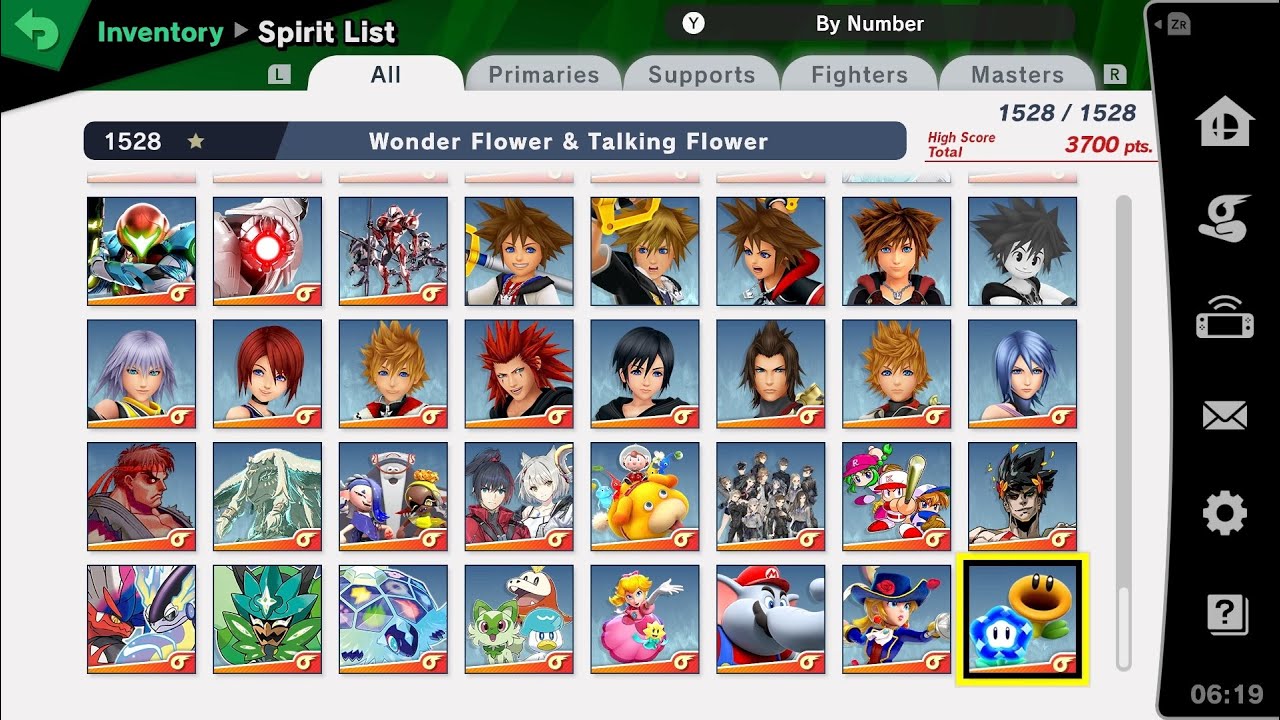Super Smash Bros. Ultimate - All 1528 Spirits after 5th Year ...