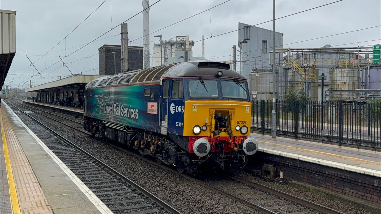 Engineering trains, Avanti Class 805 on test, DRS 57307 and Royal ...