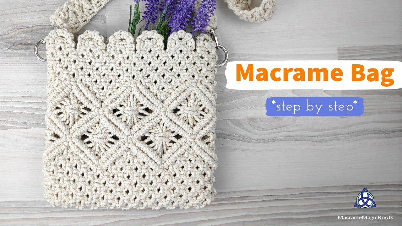 New Summer MACRAME BAG Tutorial | For Beginners - YouTube