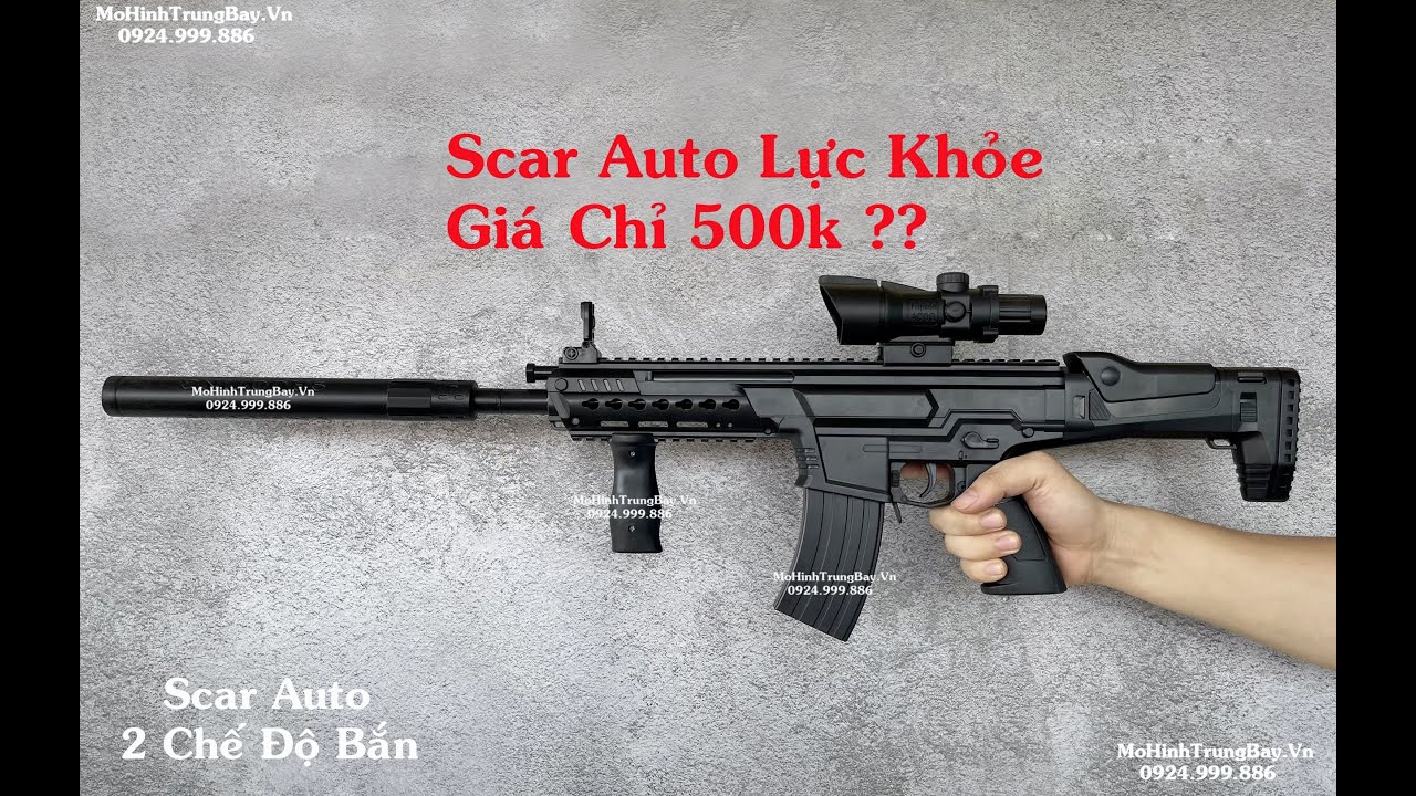 Review Nhanh Súng Đạn Thạch Scar Auto Lực Mạnh Giá Cực Rẻ #Scar #gelgun ...