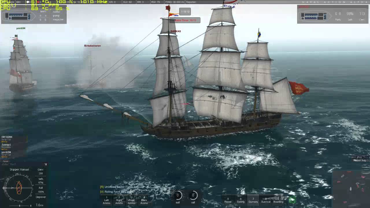 Naval Action gameplay - cutter explosion! - YouTube