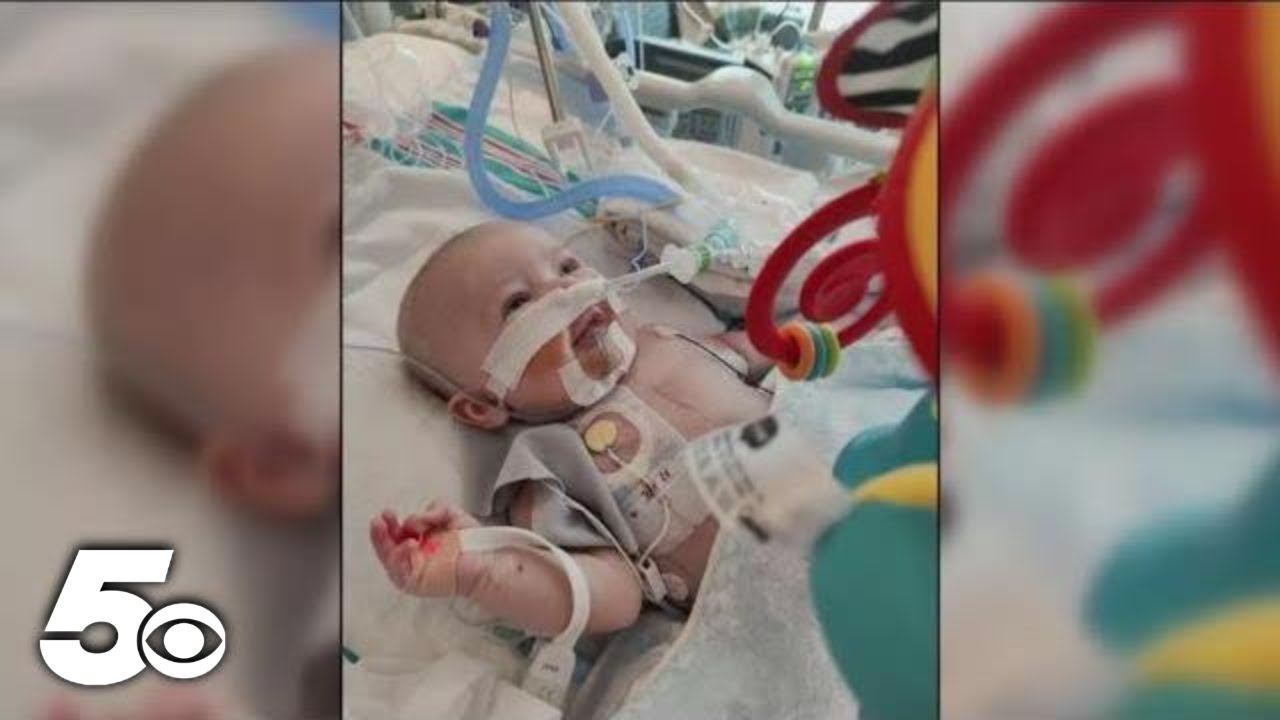 Israeli baby celebrates first birthday after heart transplant - YouTube