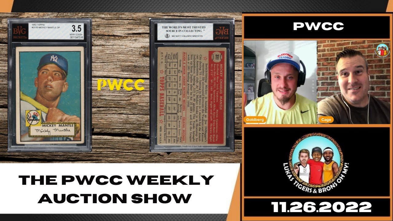 The PWCC Weekly Auction Show - Would you Buy THIS Mantle?! - YouTube
