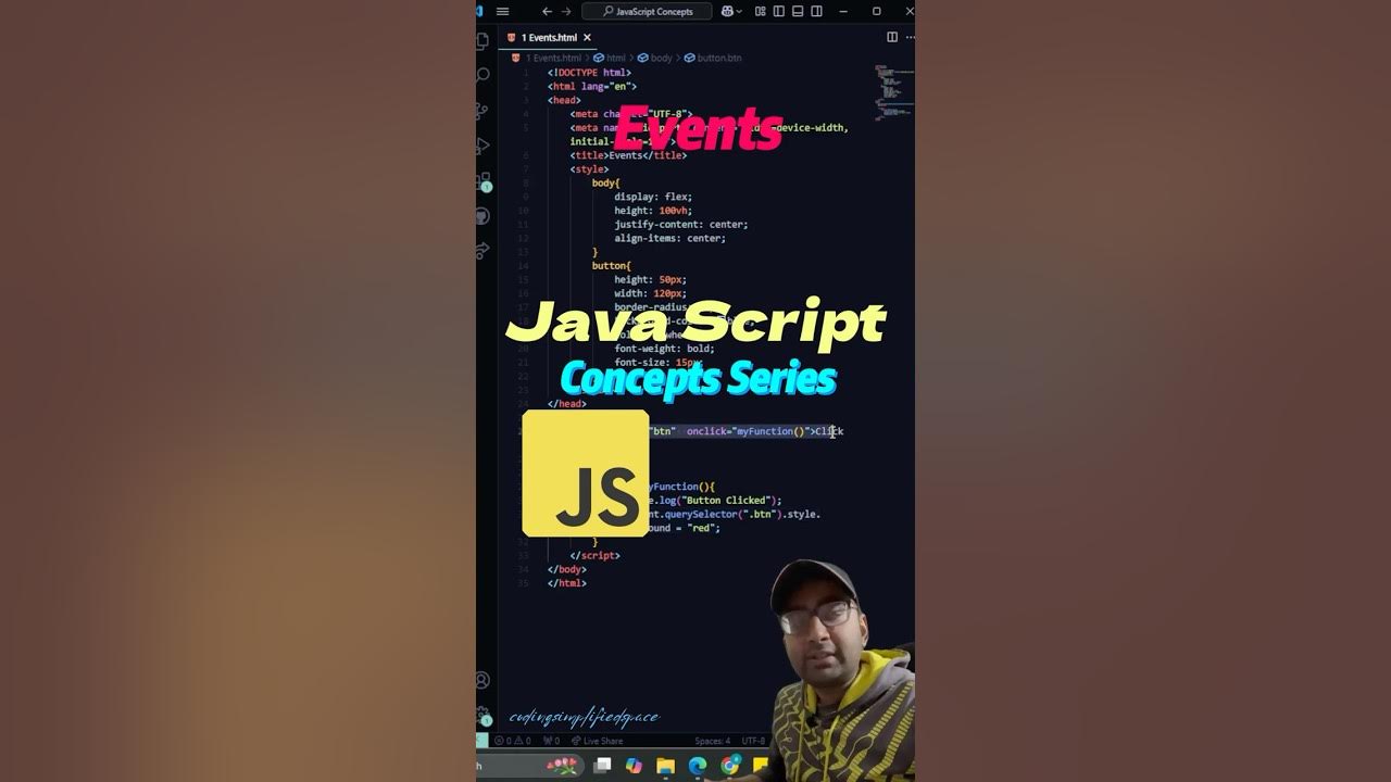#1 Events - JS Concept Series #coding #javascript #frontend #webdevelopment #concept # ...