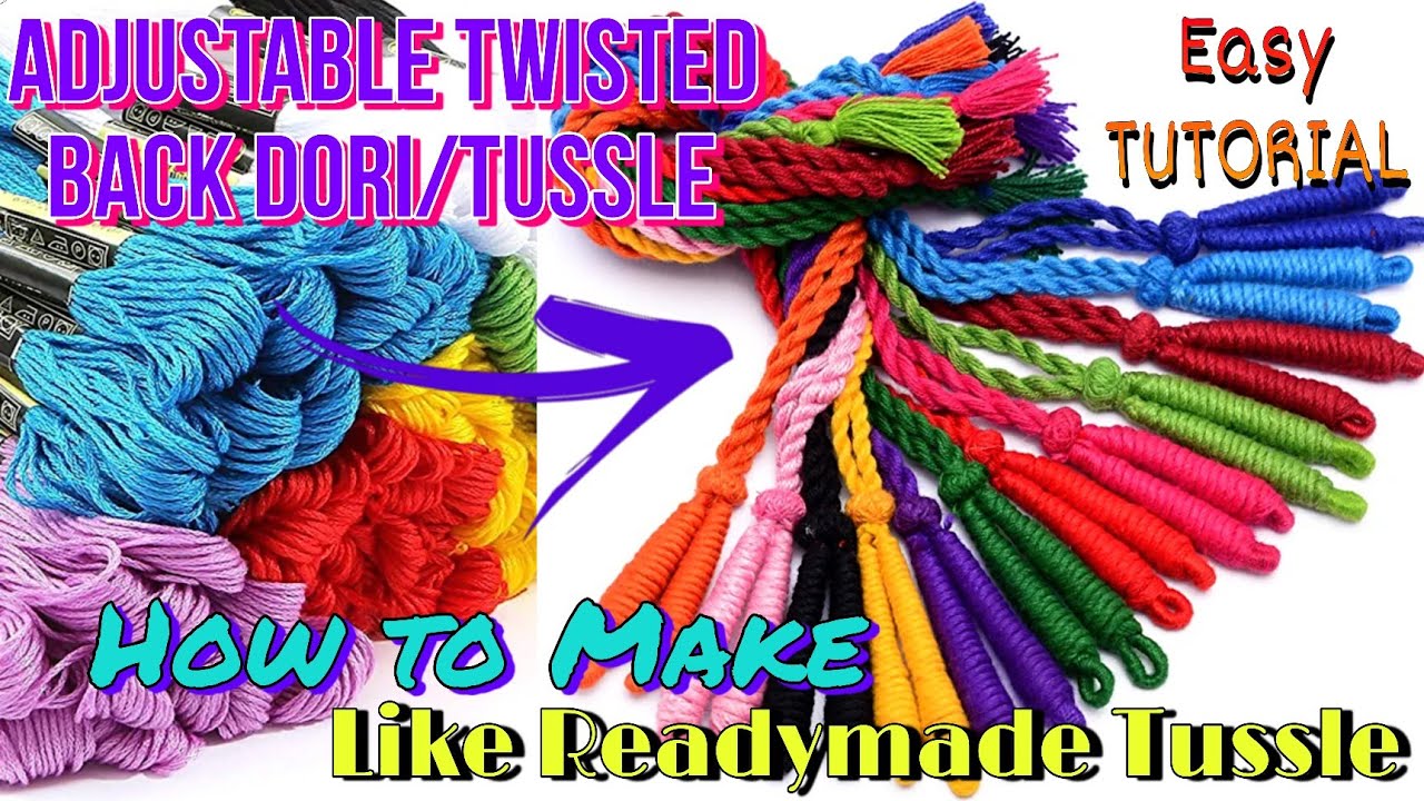 How to Make Adjustable Twisted Rope for Jewellery | How to Make Cotton ...