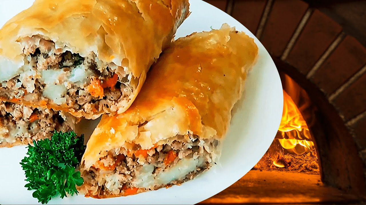 EASY Ground Pork and Potato Strudel Recipe (BEST Savory Strudel with ...